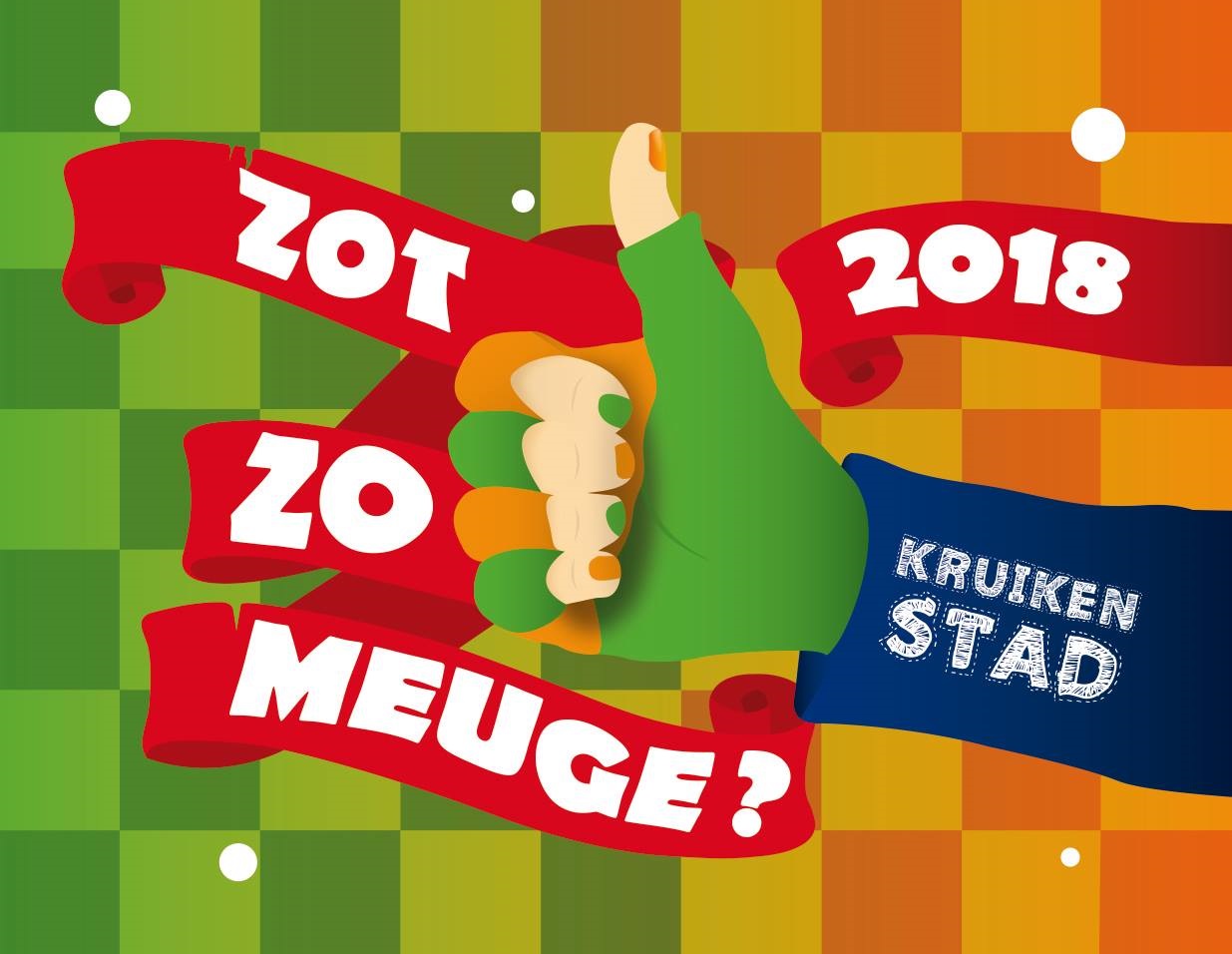 Embleem bij motto Zot zo meuge? - Kruikenstad